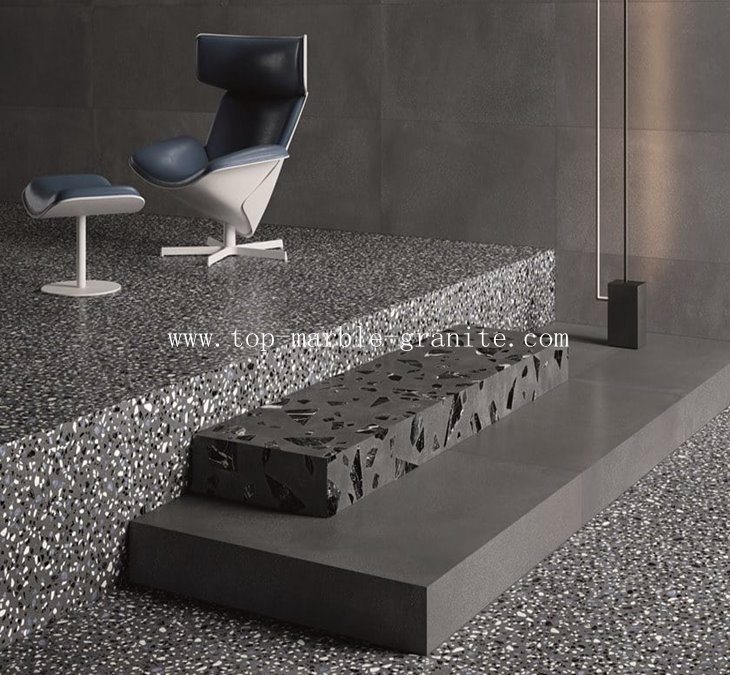 Terrazzo Abu-abu Gelap